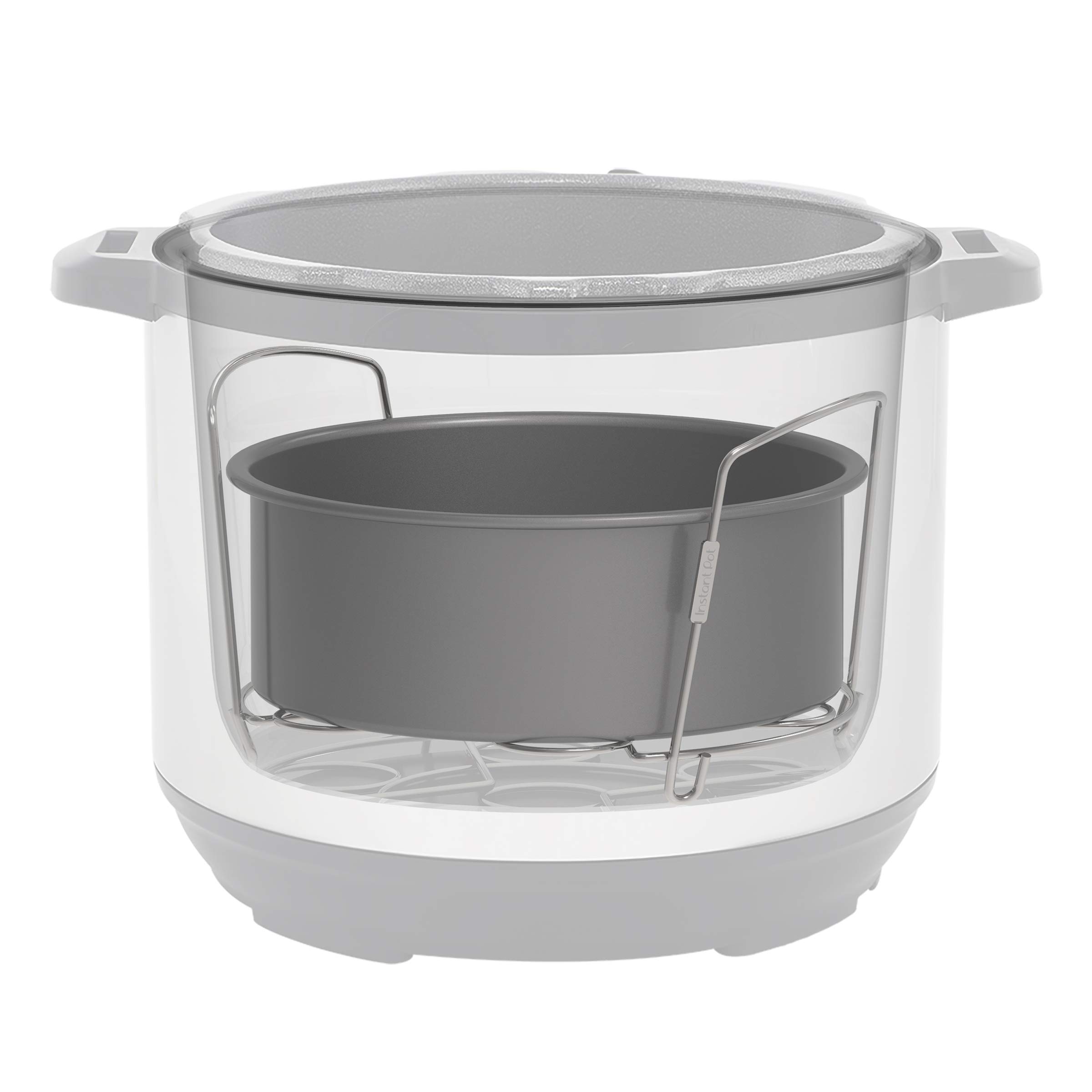 Instant Pot Official Round Cake Pan, 7.7-Inch, Gray