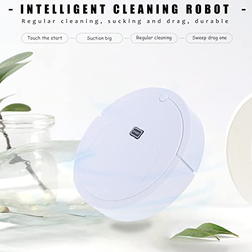Robot Vacuum Cleaner Cleaning Robot Toy, Plastic Sweeping Robot Plaything Floor Sweep Toy Robot Toy for Kids Toddler Boys Girls ( White )