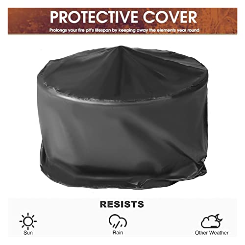 LIUXUEFE Outdoor Fire Pit, 30-inch wo-od-Burning Steel Grill, Fire Pit Bowl with Mesh Fire Pits, Fireplace Suitable for Backyard Camping and Picnic
