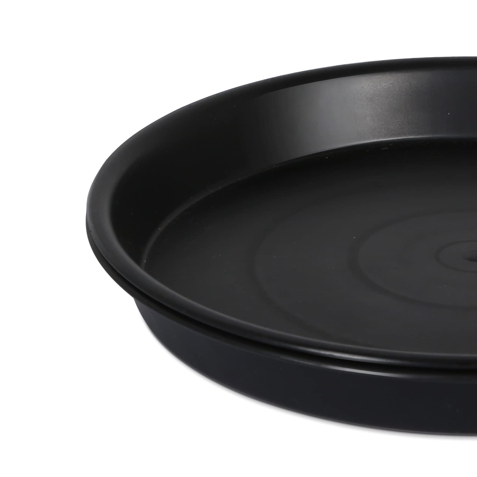NABAOXUN 6Pack 8,10,12Inch Plastic Drip Trays Plant Saucers for Indoors Outdoor Plant, Thick Heavy Durable Sturdy Flower Pot Trays for Pots Planter, Blackā¦