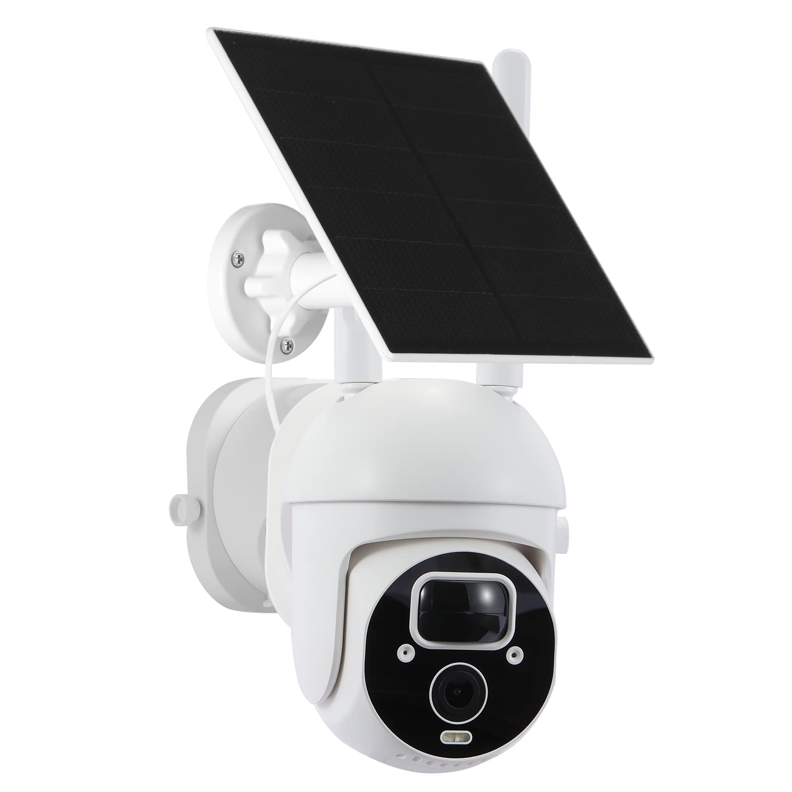 LCHOUSE Security Camera Outdoor Solar Battery Powered, 360° PTZ Camera,2-Way Talk