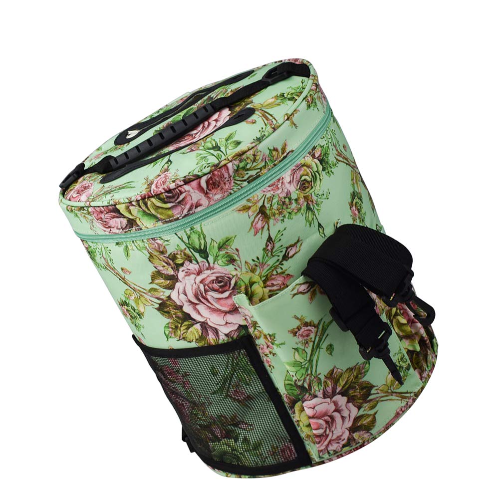 SUPVOX Knitting Yarn Storage Bag Tote Organizer Bucket Pouch for Yarn Crochet Hooks Needles Wool 31x28cm