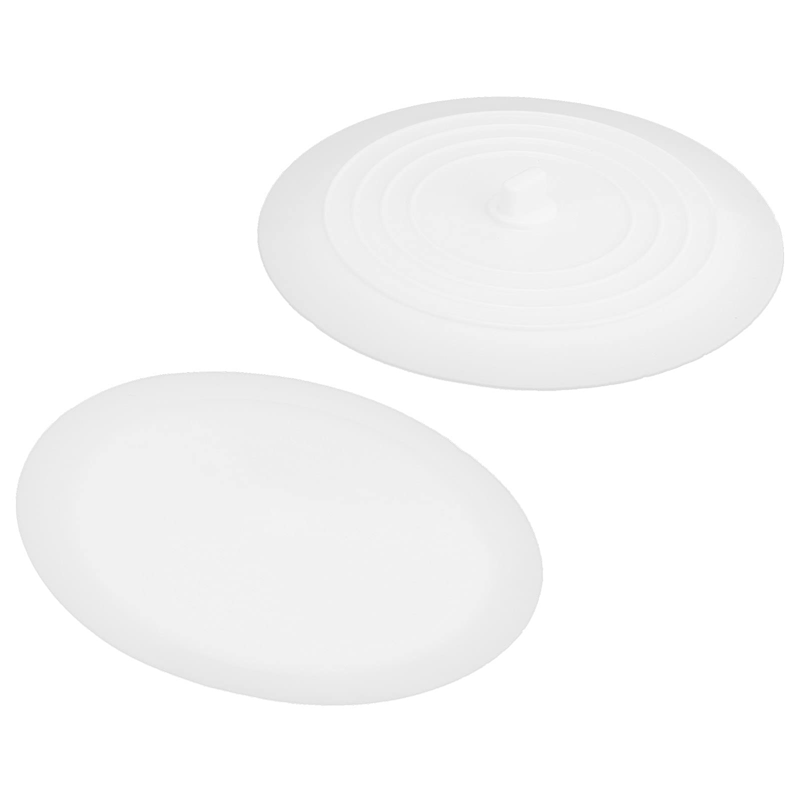 Silicone Bathtub Drain Stopper Plug, Sink Plugs Sewer Plugging LongLasting Convenient Floor Drain Sink Water Plug Cover for Bathroom Kitchen(White)