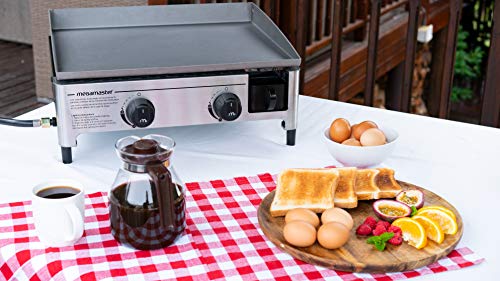 Megamaster 820-0054F Propane Gas Grill, Silver and Black
