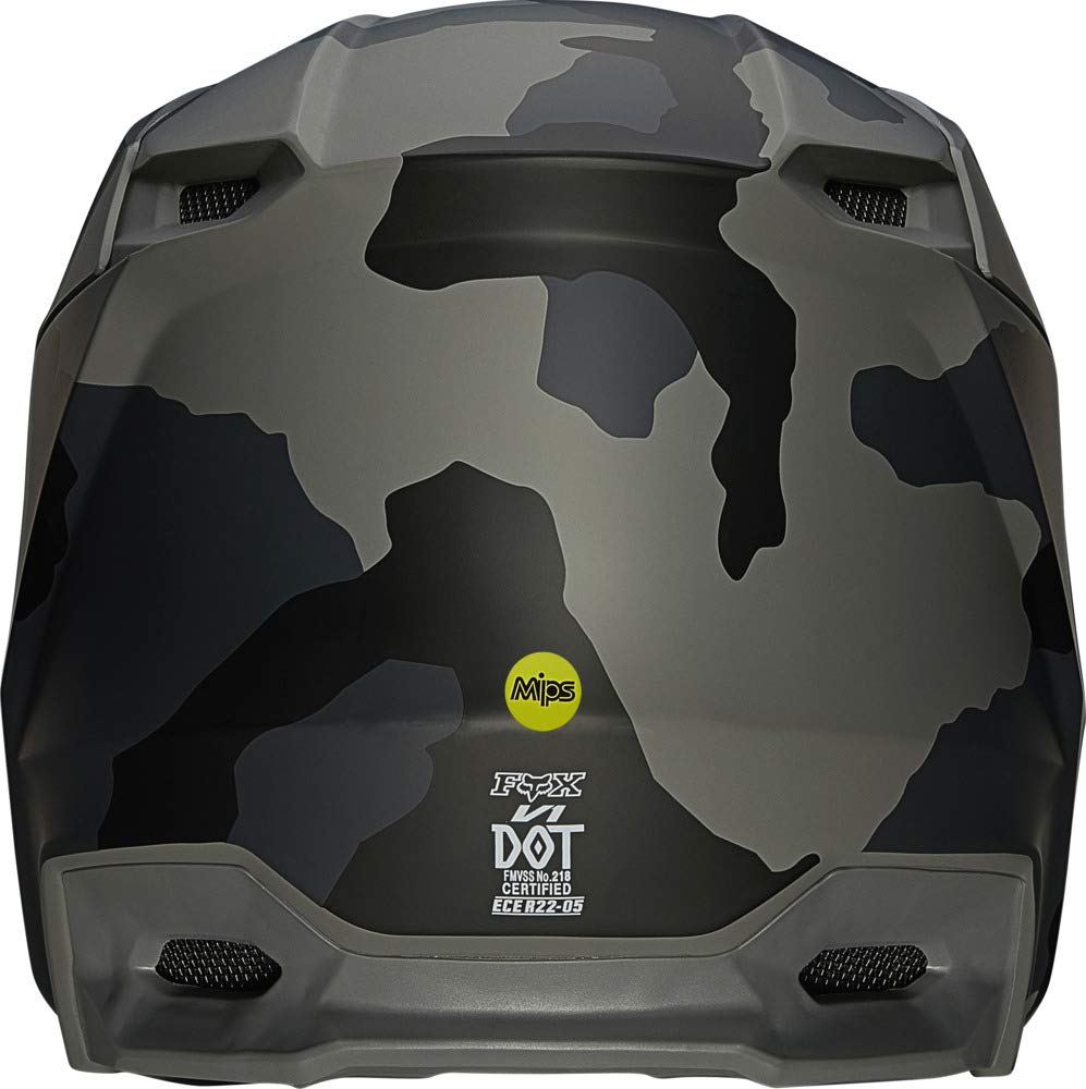 Fox Racing Youth V1 Core Motocross Helmet, Trev Black Camo, Small