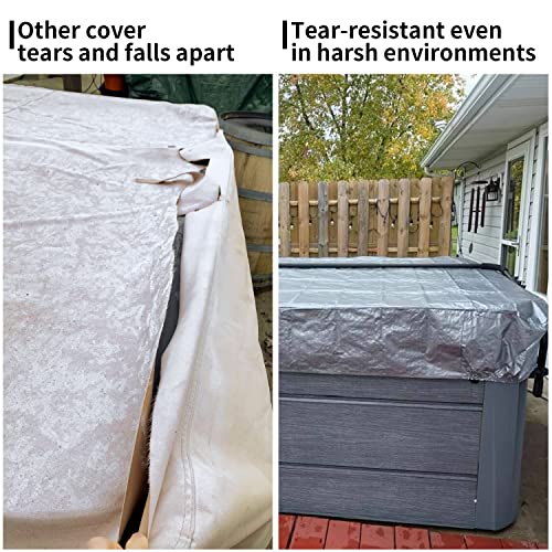 Hot Tub Cover Cap 84" Lx84 Wx 35" H Spa Cover Guard Water Proof hot tub Sun Shield
