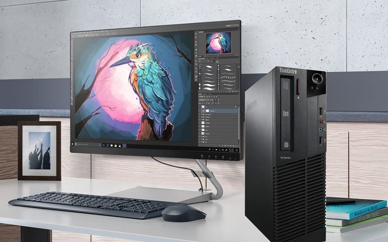Lenovo ThinkCentre M91p SFF Refurbished Computer PC, Intel Core i7-2600, 16GB RAM, 2TB Hard Drive, DVD-RW, WiFi, VGA, DP, Windows10 Pro Business Desktop (Renewed)