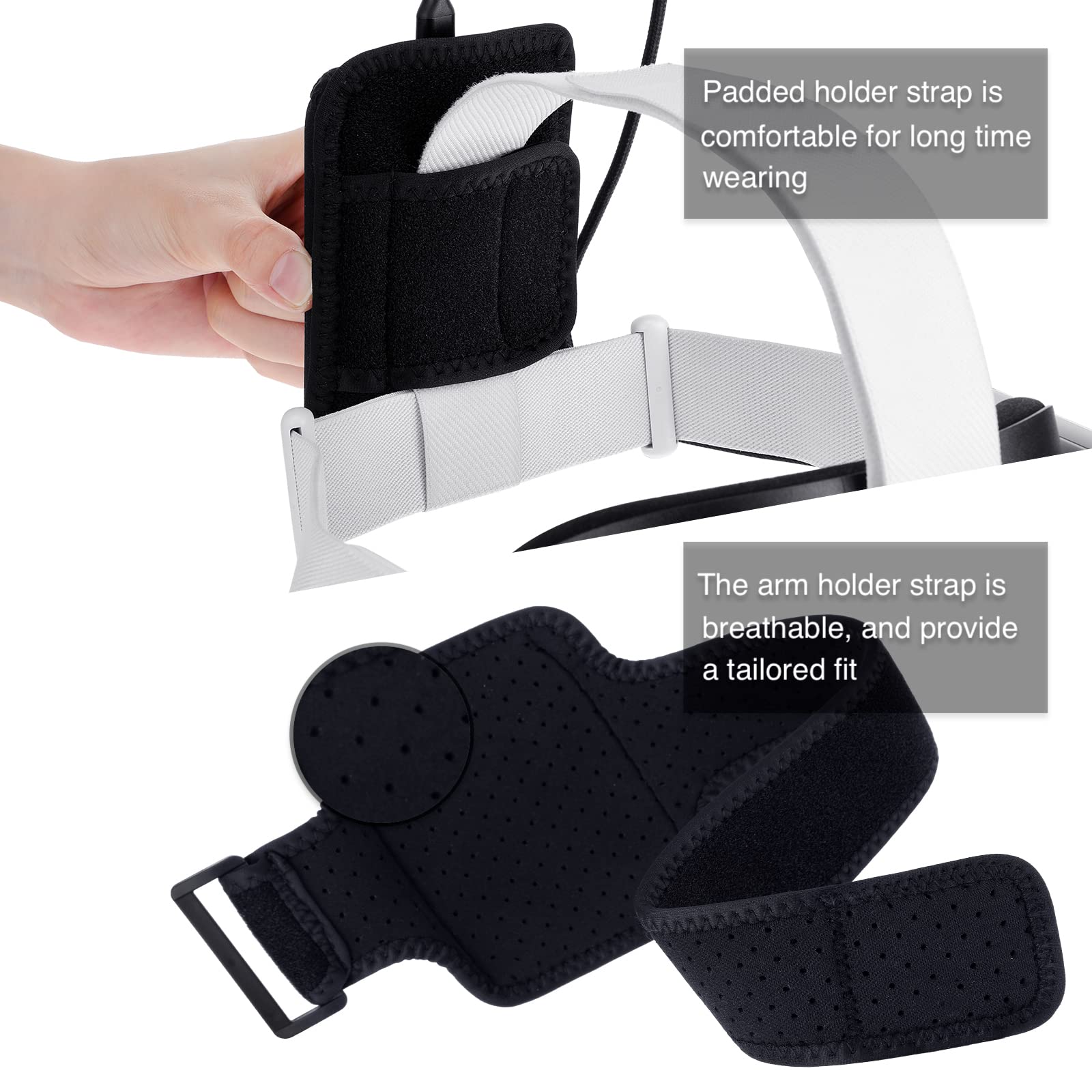 Migitec 10000mAh Extended Battery Pack Compatible with Meta/Oculus Quest 2, Lightweight VR Power for 8 Hours Playtime