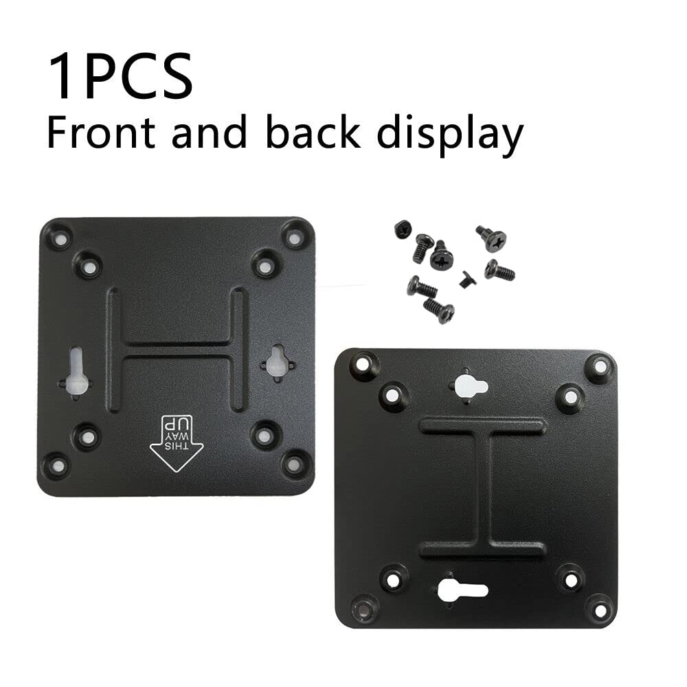 GinTai for Intel NUC Vesa Adapter Mount Bracket to Attach NUC Mini PC Computer to The Back of a Monitor Mounting Plate Not Skull or Hades(with 8pcs Screws) Intel NUC 4 5 6 7 8 10 11 General Purpose