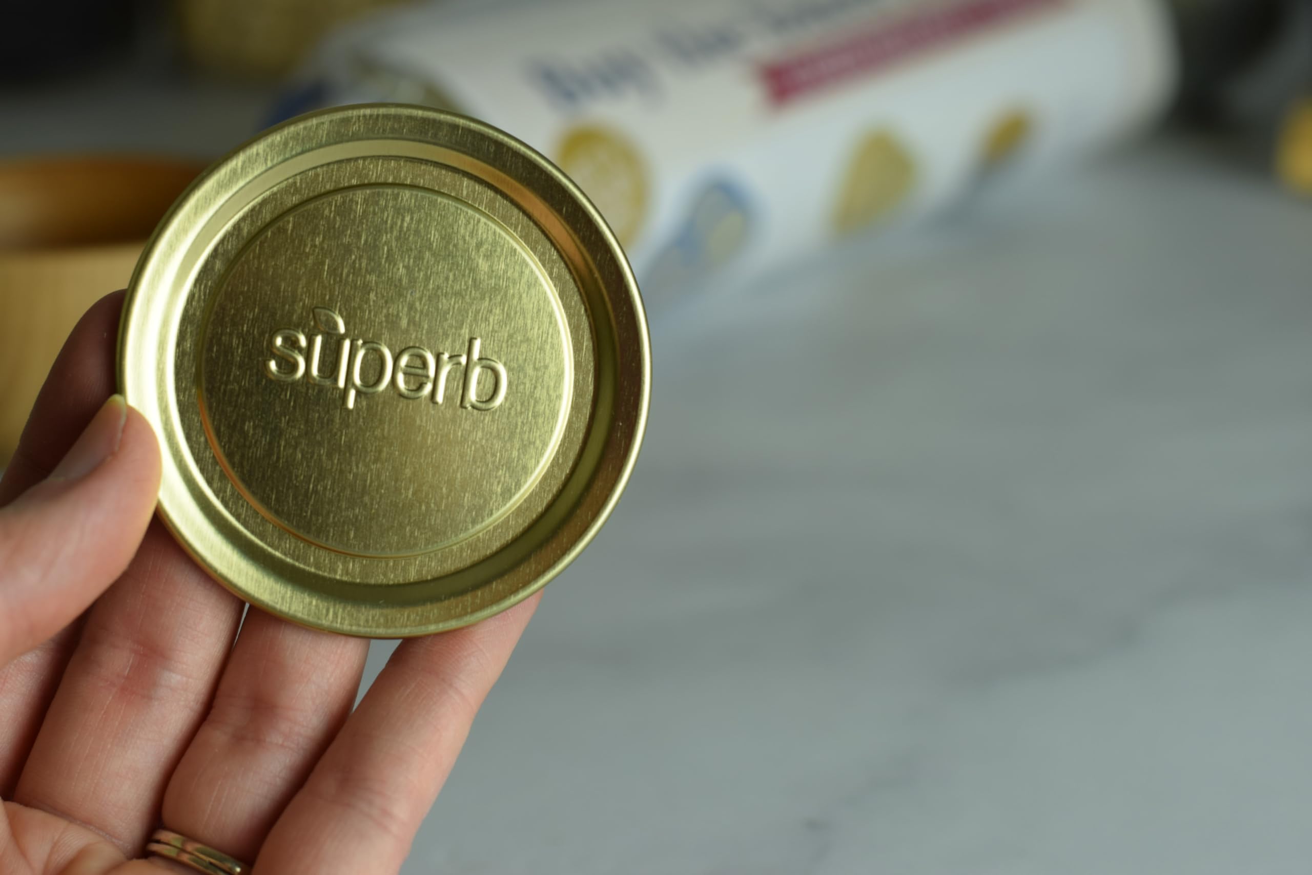 Superb Canning Lids – Regular Mouth Mason Jar Lids – Baker’s Dozen/Bulk Package of 156 Lids – Made in the USA