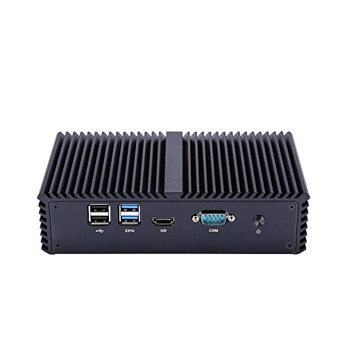 InuoMicro Firewall Mini Desktop Computer G4200L with 4Gb Ddr3 Ram 128Gb Ssd, 4 Nics Fanless Linux Mini Pc,Core I5-4200U, Dual Core 1.6Gh, AES-Ni Firewall Router/Small Business Desktop Pc