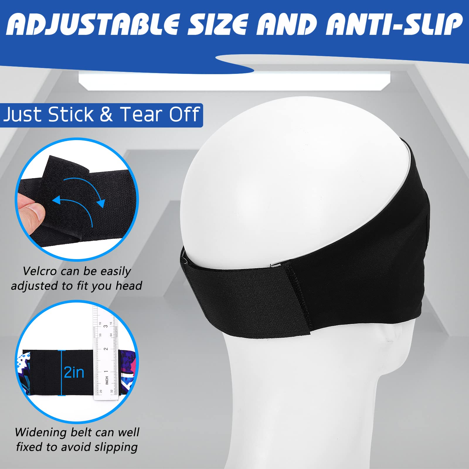 i-FSK VR Masks Sweat Band for Oculus Quest 2 Accessories, VR Eye Mask Cover Adjustable for VR Headsets, Breathable Facemask for Occulusquest2 Virtual Reality Workouts Supernatural, 4 Pack
