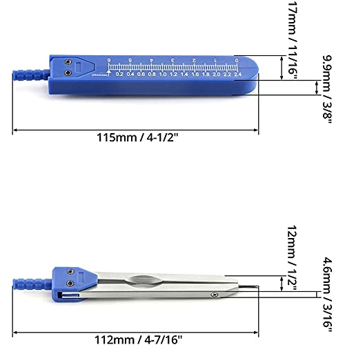 Pockety EKG ECG Caliper Electrocardiogram Divider, Measuring Tool ECG Calipers for Electrocardiogram Drafting Divider