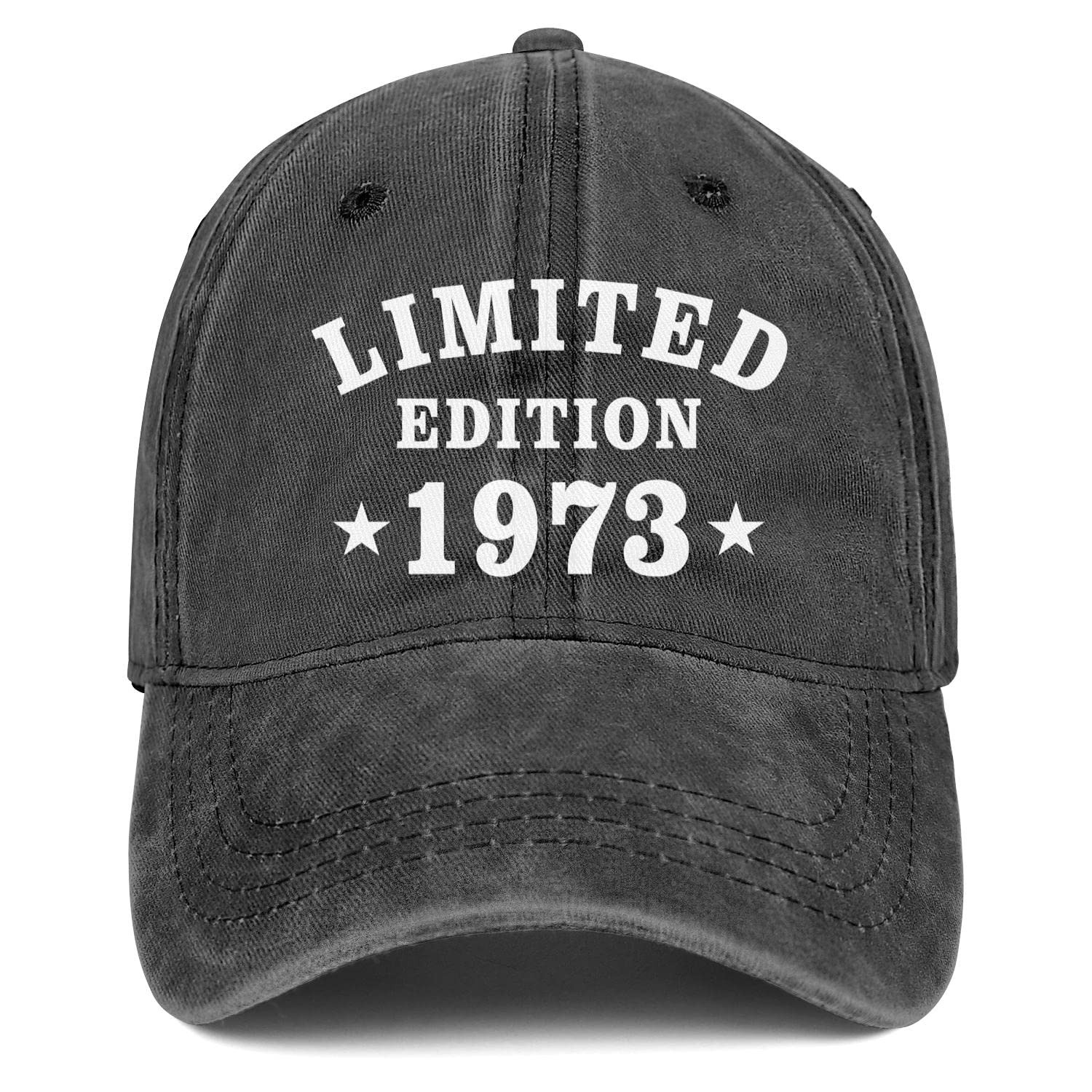 IORTY RTTY 51th Birthday Gifts for Men Women Hat Baseball Cap Black Limited Edition 1973