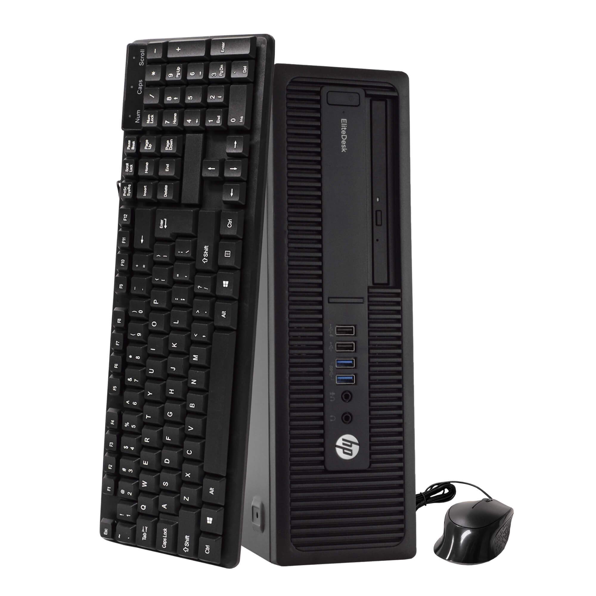HP Business Desktop EliteDesk 800 G2 Desktop Computer - Intel Core i7 (6th Gen) i7-6700 3.40 GHz - 8 GB DDR4 RAM - 500GB HDD - DVDRW - Windows 10 Pro (Renewed)