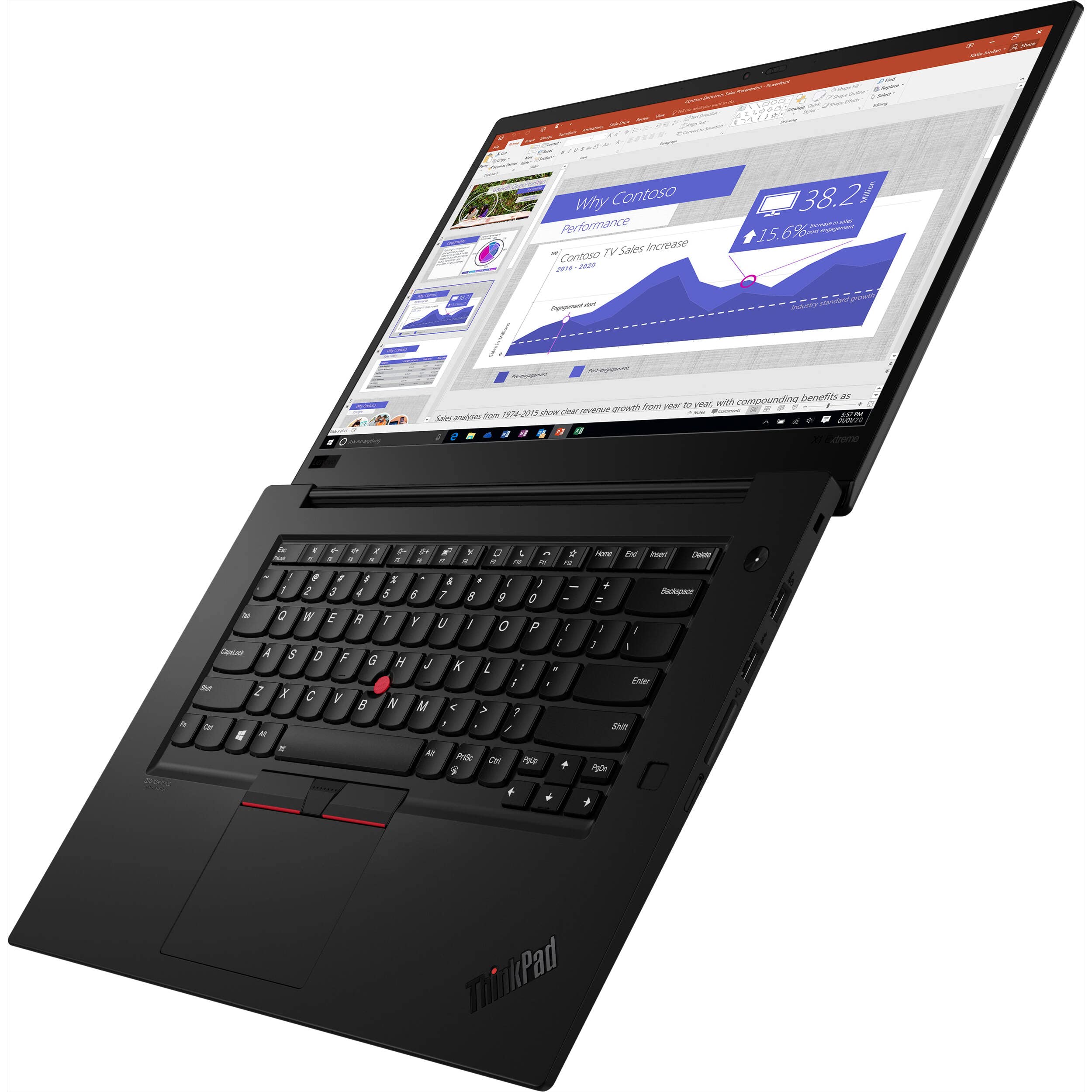 Lenovo ThinkPad X1 Extreme Gen 3 15.6" 4K UHD 60Hz Touch IPS Laptop (Intel i7-10850H 6-Core,64GB RAM, 2x2TB PCIe SSD RAID 0 (4TB), GTX1650 Ti (Max-Q),Backlit KYB, FP, WiFi 6, Win11P) w/Hub