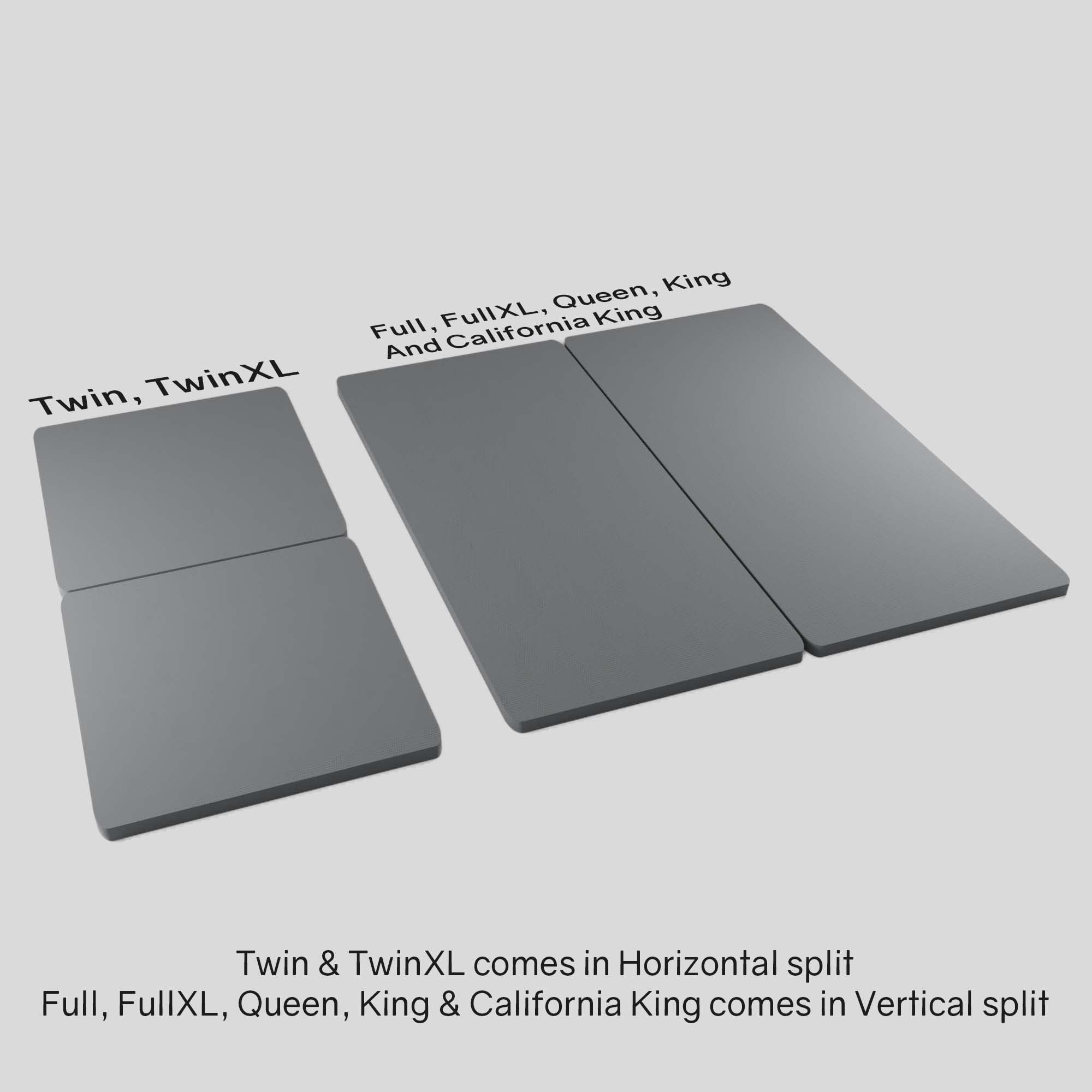 Treaton,1.5-Inch Split Fully Assembled Bunkie Board for Mattress/Bed Support, Twin, Grey