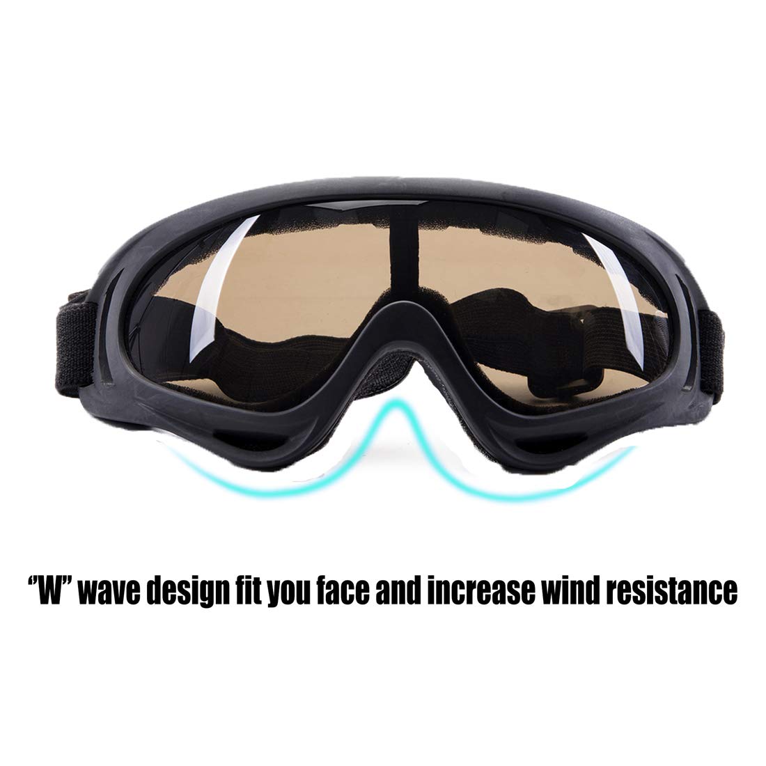 FIRSTLIKE Ski Goggles,UV Protection Windproof Dustproof Snowmobile Motorcycle Glasses