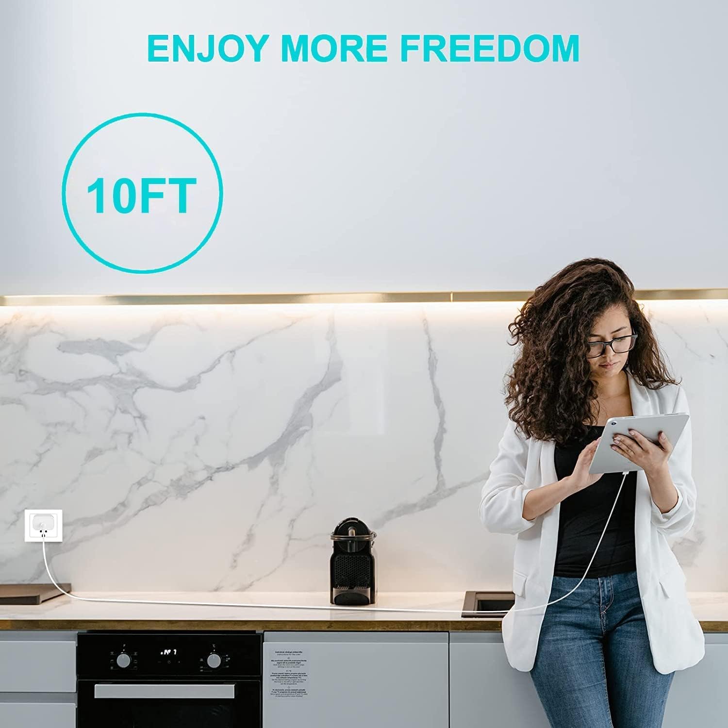 iPad Charger Fast Charging 10FT, 2Pack 20W USB C Wall Charger with 10ft USB C Charging Cord for iPad Pro 13/12.9/11 inch, iPad Air 13/11 inch 5/4th, iPad 10th Generation