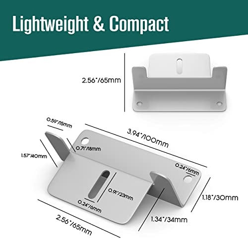 Houseables Solar Panel Mounting Brackets, Roof Panels Z Bracket, 2.5β x 1.5β x 3.9β, 4 Sets (16 Pc), Aluminum, Off Grid, Adjustable Mount Nuts & Bolts, Boat Accessories, Wind Generators, RVs, Trailers