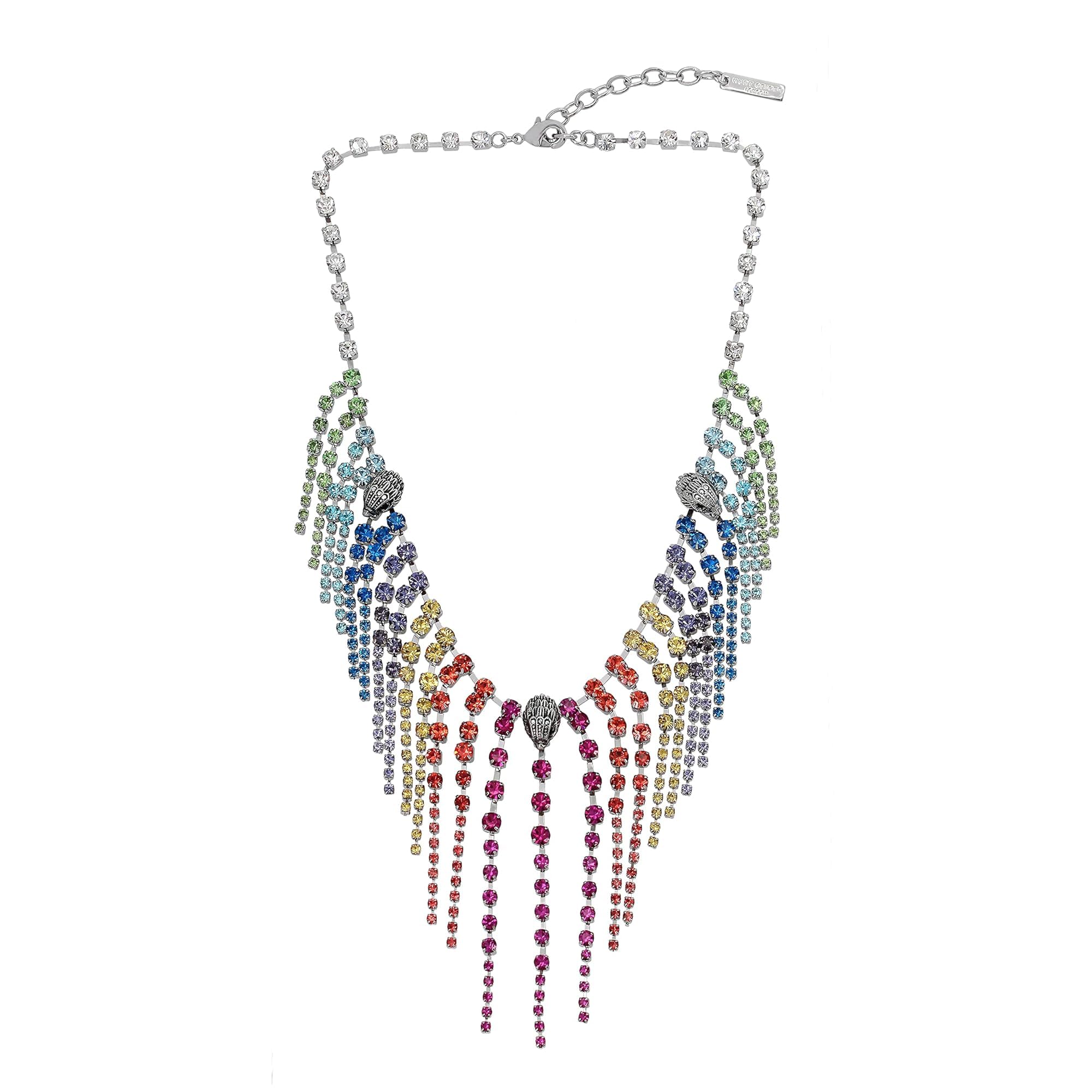 Kurt Geiger London Fringe Frontal Necklace Multi One Size