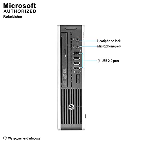 HP Elite 8300 Ultra Small Slim Business Computer PC, 8GB RAM, 120GB SSD, Wi-Fi, Windows 10 Professional (Renewed)