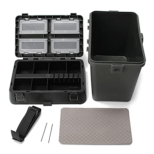 LMMDDP 380x230x390mm Fishing Tackle Box Large Capacity Bait Fishing Tackle Tool Accessories Storage Box