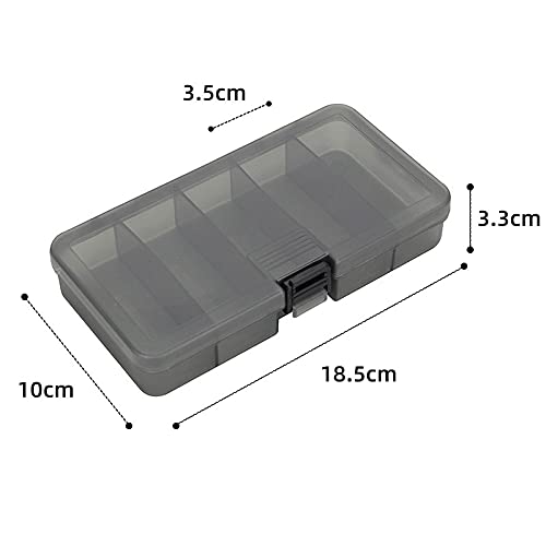 LMMDDP 5 Grid Thick Storage Box Tool Accessories Box Fishing Bait Box Fishing Accessories