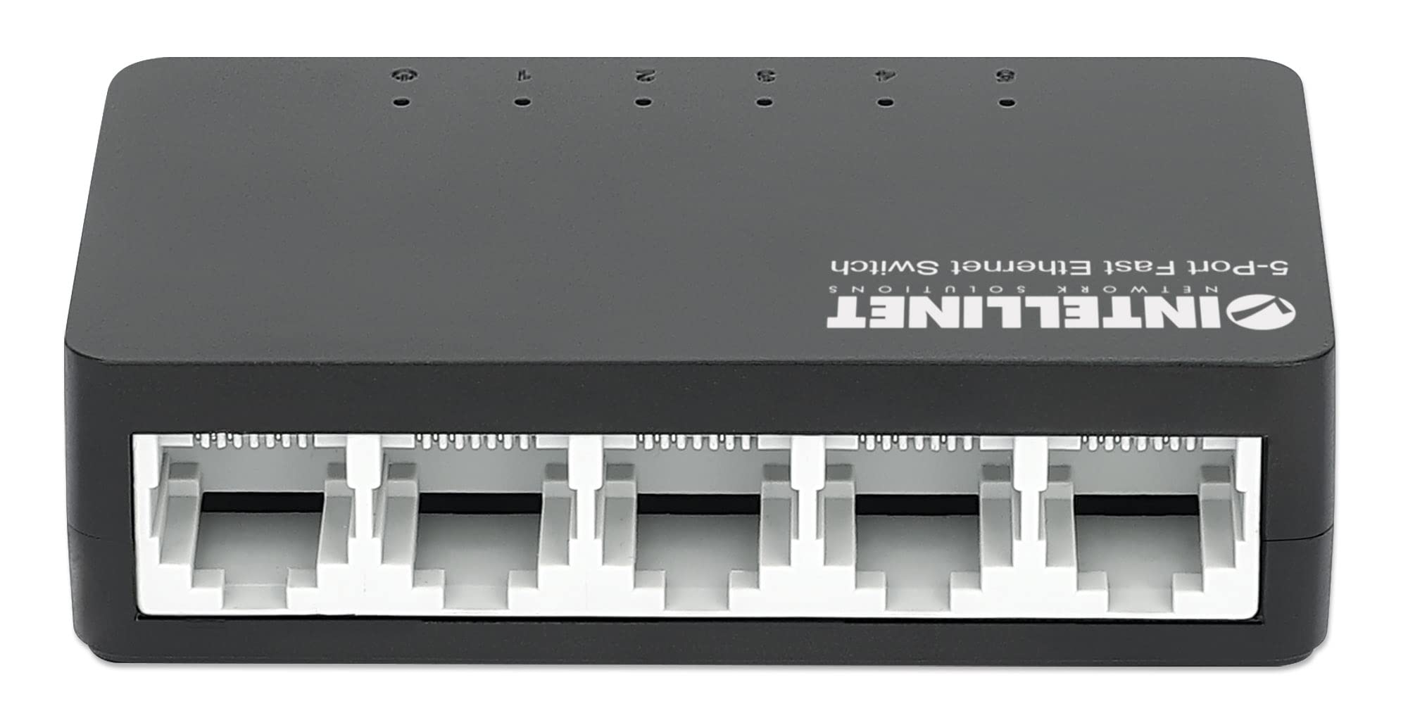 MANHATTAN Intellinet 5-Port Fast Ethernet Network Switch - Ethernet Splitter - Unmanaged | Plug & Plug| - for Computer Networking Hub, Desktop β 3 Mfg Yr Warranty β 561723