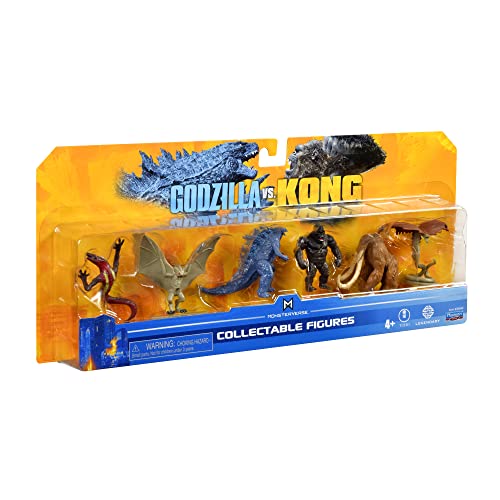 Godzilla PlayMates 2" GvK Minifigure Bundle Pack, Multicolor, 6 Piece Set
