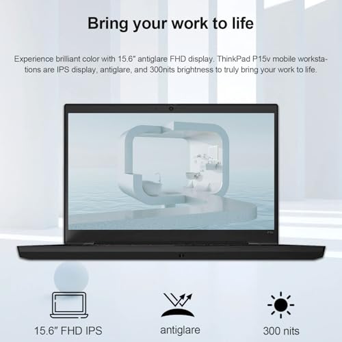 Lenovo ThinkPad P15v Gen 3 Business Laptop, 15.6" FHD Display, Intel Core i7-12700H, NVIDIA Quadro T1200, 128GB DDR5 RAM, 8TB SSD, HDMI, Webcam, FP Reader, SD Card Reader, Wi-Fi 6, W11 Pro, Black