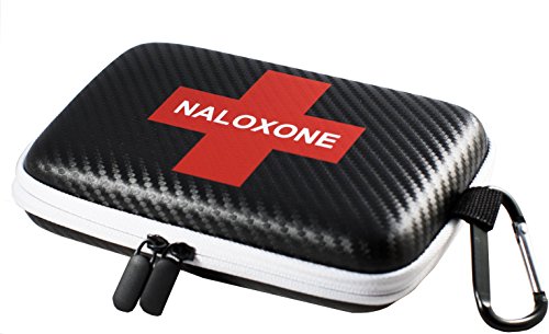 Naloxone Case for Opioid Overdose Kits | Custom Designed Hardshell Case Holds All Formulations of Naloxone | Does Not Include Naloxone (Cases Size: 7"x4.5"x 2") (Black - 10)