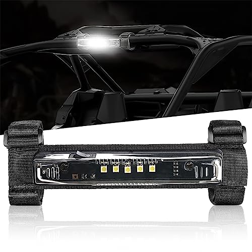 SKUNTUGUANG UTV Interior Lights, Roll Bar Mount LED Dome Light for UTV ATV Polaris RZR Can-Am Truck Car Off Road Vehicle - Black