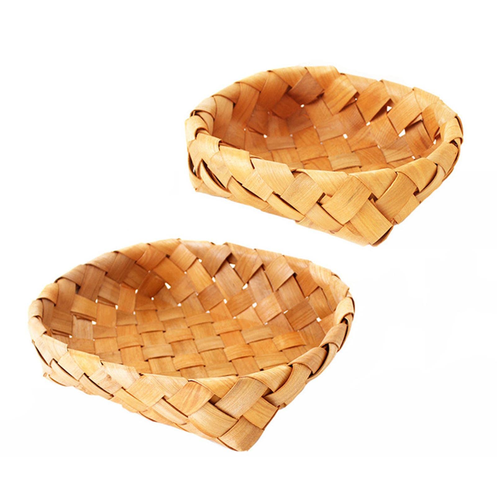 ＫＬＫＣＭＳ Storage Baskets Storage Bins Organizer Decorative Woven Basket for Nursery, Toy, Makeup, Books, Set of 2