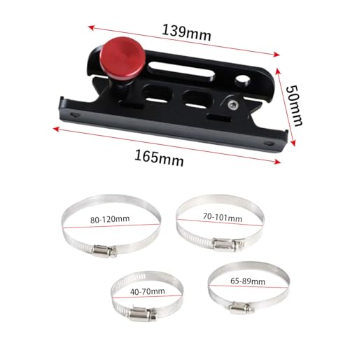 MFC New Multi-Purpose Aluminum Adjustable Fire Extinguisher Holder Mount with 8 Clamps(4 pcs Extra Adjustable Rings for Spare Using) Compatible with for Jeep Wrangler UTV Polaris RZR Ranger