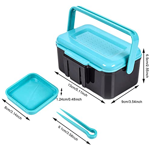 LMMDDP Portable Bait Storage Box Fishing Tackle Container Box Hanging Waist Box Fishing Tackle Accessory Box