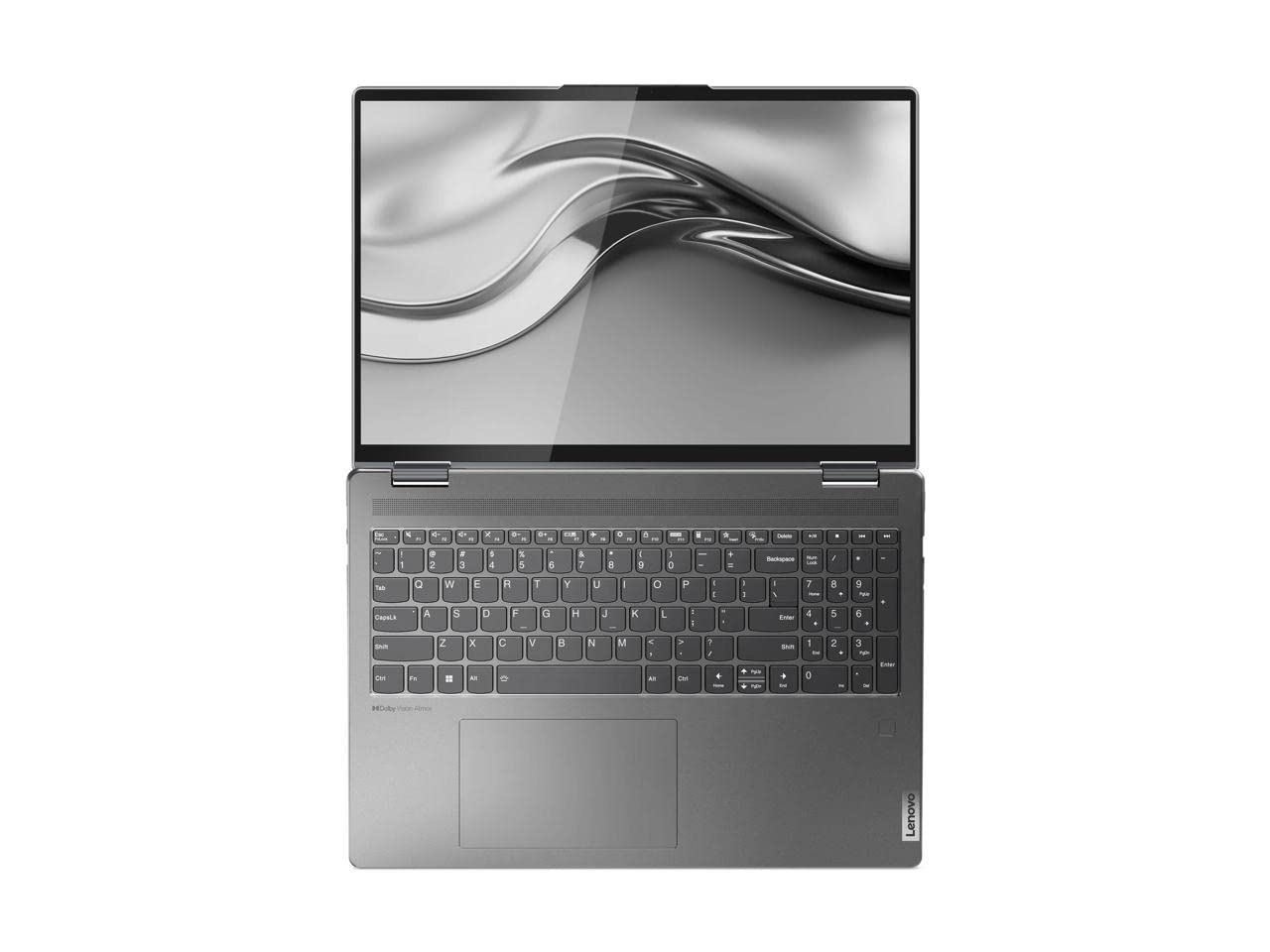 Lenovo Yoga 7i 16'' 2-in-1 Laptop 16" 2.5K IPS Touchscreen 400 nits, 12th Gen Intel 12-Core i7-1260P 16GB RAM 1TB SSD Iris Xe Graphics, Fingerprint, Thunderbolt, Windows11 Home +Zipnology Cloth -New