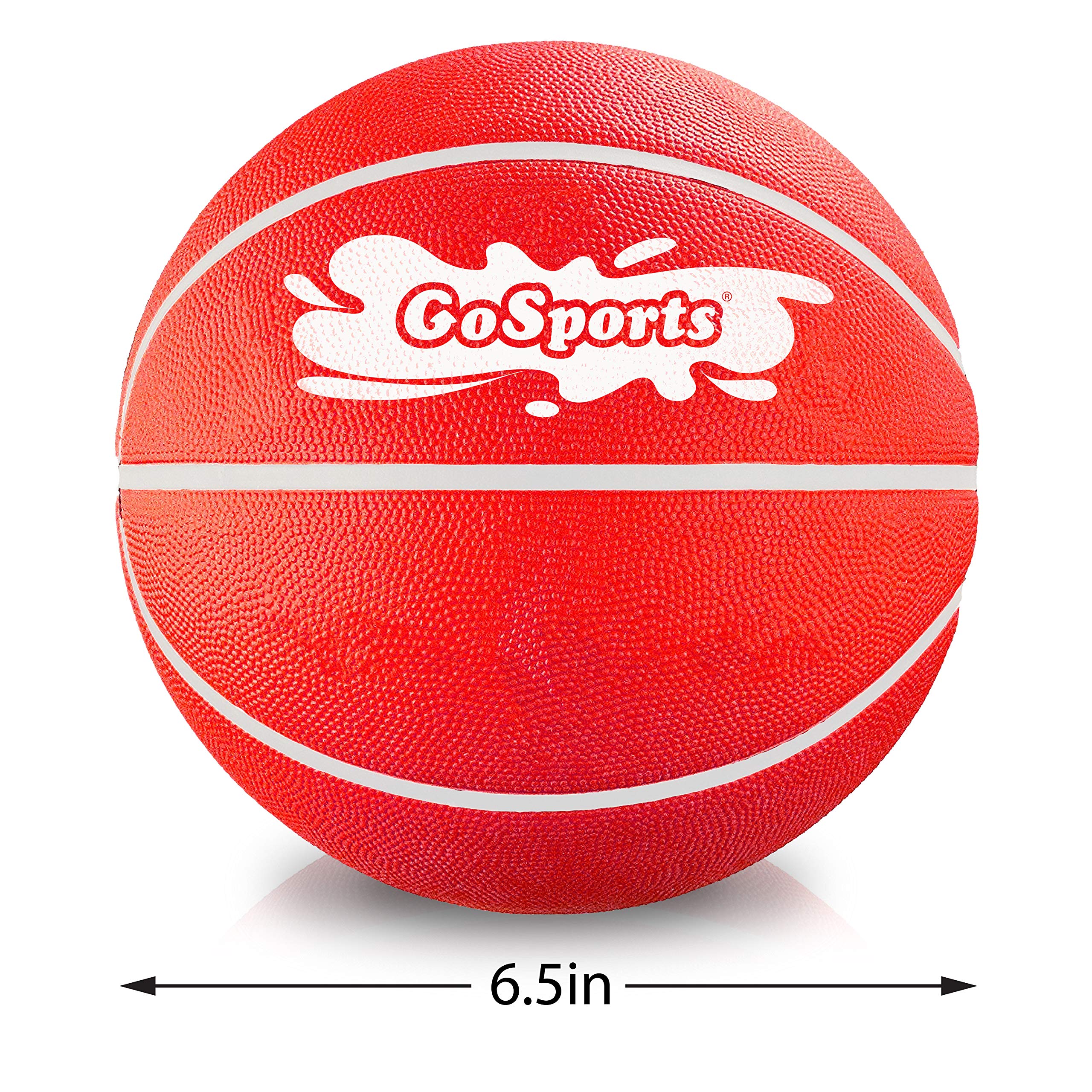 GoSports Swimming Pool Basketballs 3 Pack - Great for Floating Water Basketball Hoops, Choose Red or Blue Pool Basketballs