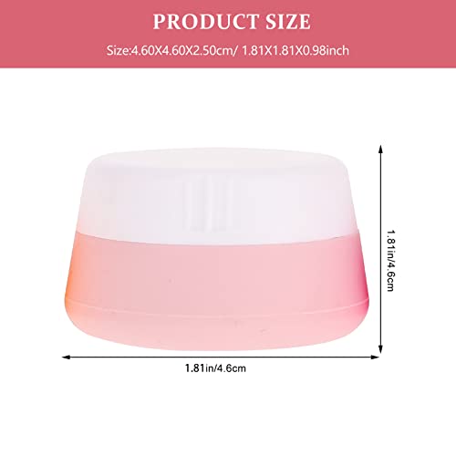 LEUYA 9 Pcs Silicone Cream Silicone Sample Jar Silicone Cosmetic Containers Empty Sample Jars Jars Travel Cosmetic