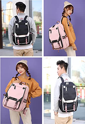 WANHONGYUE Gudetama Anime Backpack Laptop School Bag Student Bookbag Cosplay Daypack Rucksack Bag with USB Charging Port 1200/3