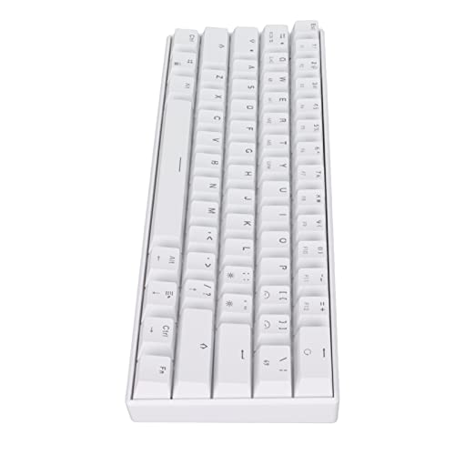 Zyyini Mechanical Keyboard, 61 Key Mechanical Gaming Keyboard with RGB Backlit Computer Keyboard, 3 Mode Connection, for Windows/for HarmonyOS/for Android/for iOS(Red Shaft)