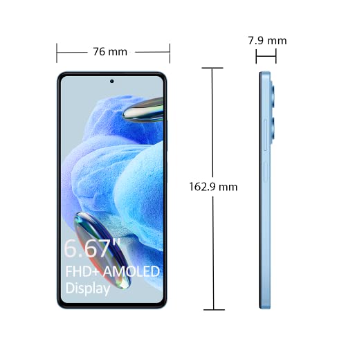 Xiaomi Redmi Note 12 Pro 5G + 4G (256GB + 8GB) GSM Unlocked 6.67" 50MP Triple Cam (Only Tmobile/Tello/Mint USA Market) + Extra (w/Fast Car Charger) (Sky Blue Global + 55W Fast Car Bundle)