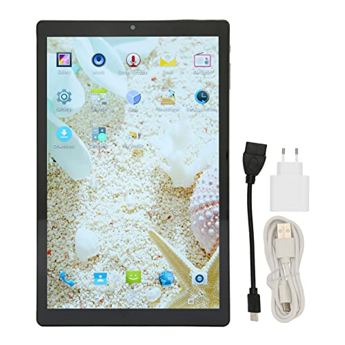 PUSOKEI 10.1 Inch Tablet for 11,6G RAM 128G ROM,1920x1080 IPS Screen,Dual Cameras and Speakers,2.4G 5G WiFi Calling Tablet for Kids