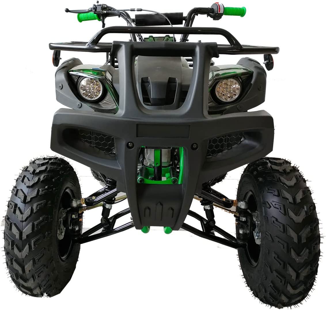 HHH 200 ATV Quad 4 Wheelers Utility ATV Full Size ATV Adult ATVs Big Youth ATVs (Green Camo)