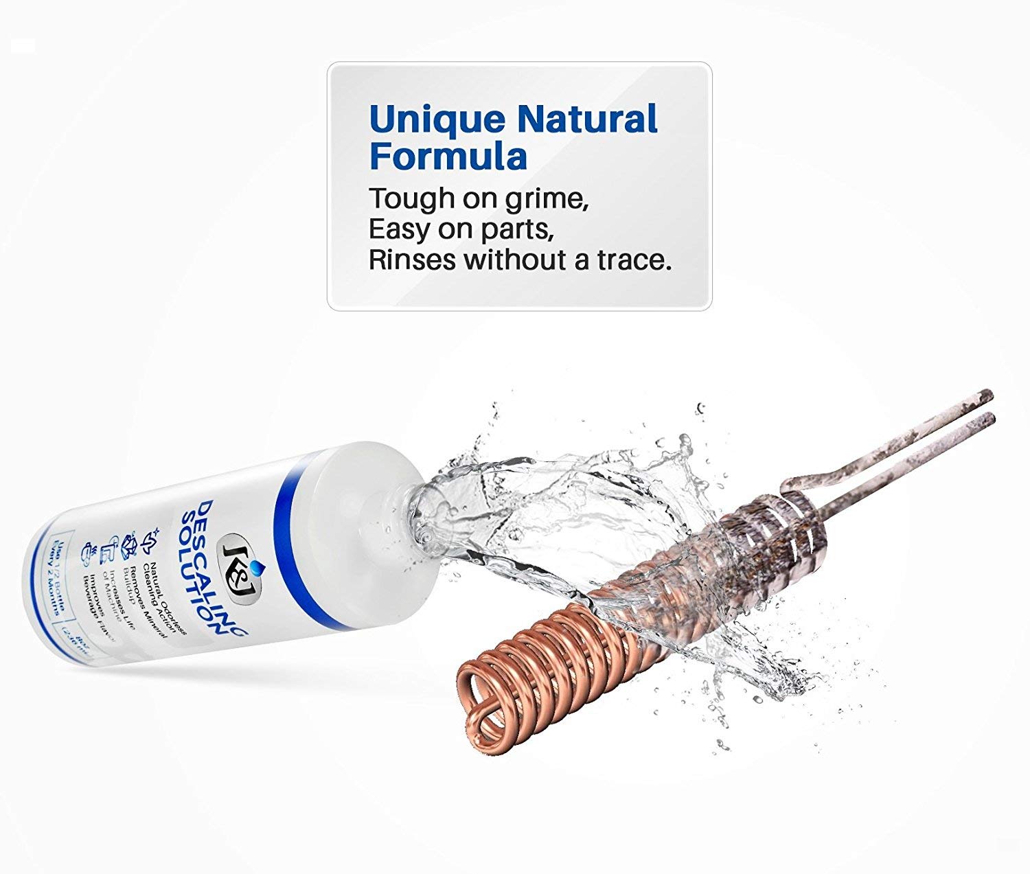 K&J 2-Pack Universal Descaling Solution - Compatible with All Coffee Brewers
