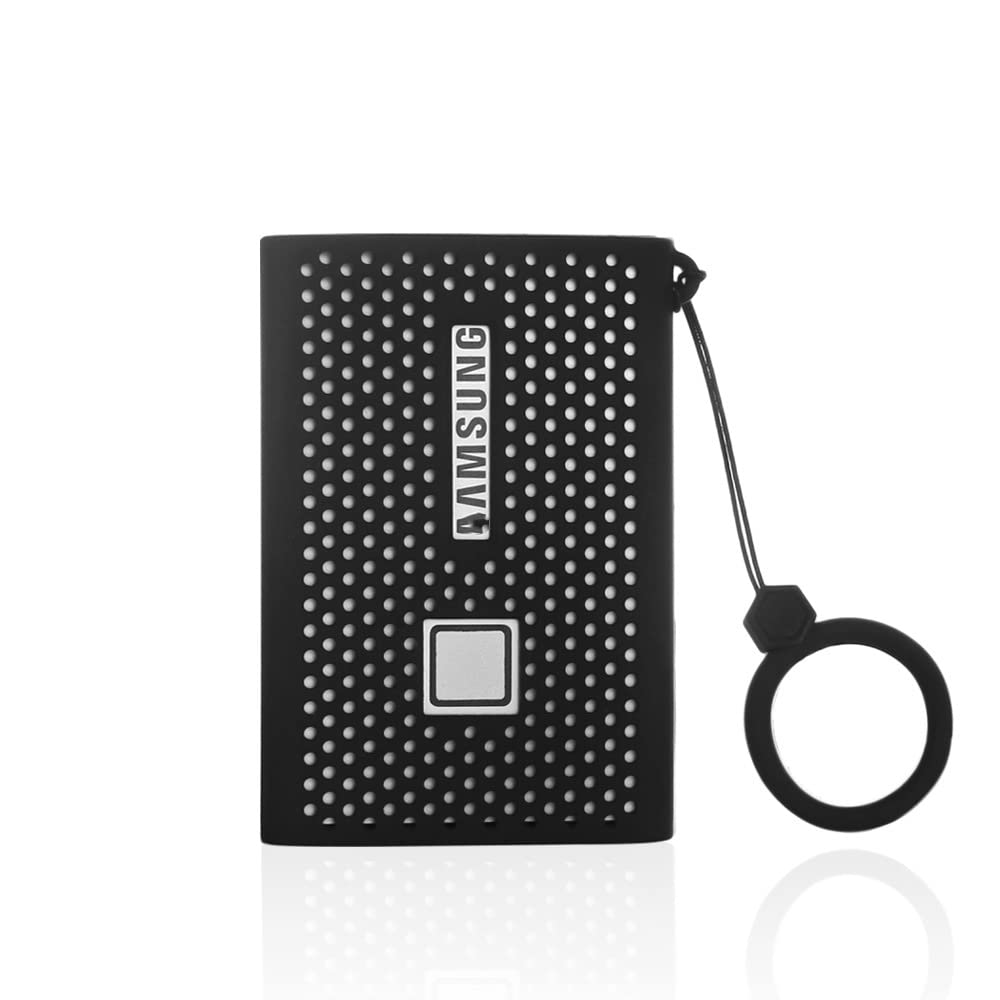 Portable SSD External Solid State Drives Silicone Protective Cover Designed for Samsung T7 (Silver)