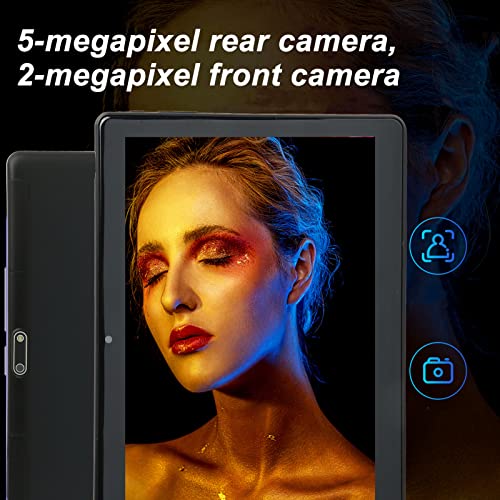 PUSOKEI 4G LTE Tablet for Android 9.0,1280x800 10.1in IPS HD Tablet,4GB RAM 64GB Storage,MTK6753 CPU,Bluetooth,WiFi,Front 2MP Rear 5MP Dual Camera Tablet,5000mAh Battery.(Black)