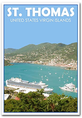St. Thomas United States Virgin Islands Fridge Magnet Size 2.5" x 3.5"