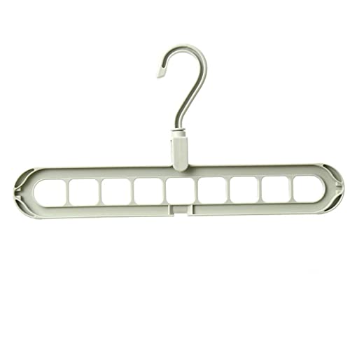 NA Nordic Style Creative Retractable Hanging Clothes Airing Rack Household Folding Plastic Storage Rack Storage Fantastic Nine-Hole Hanger