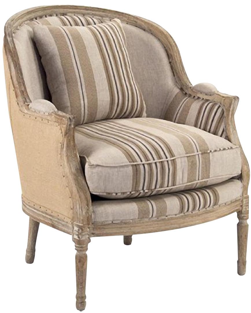 EuroLux Home Roland Club Chair Occasional Light Gray